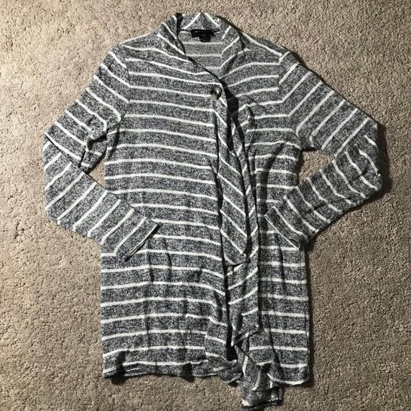 AB Studio | Sweaters | Ab Studio Womens Extra Large Blue White Cardigan ...